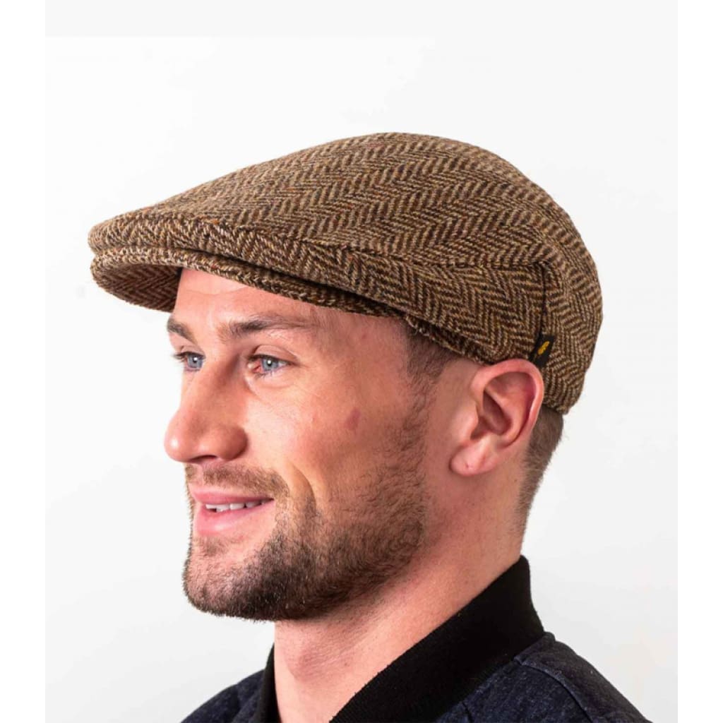 Irish Tweed Cap | Irish Cap | Donegal Tweed Cap | Brown Cap | Hatman