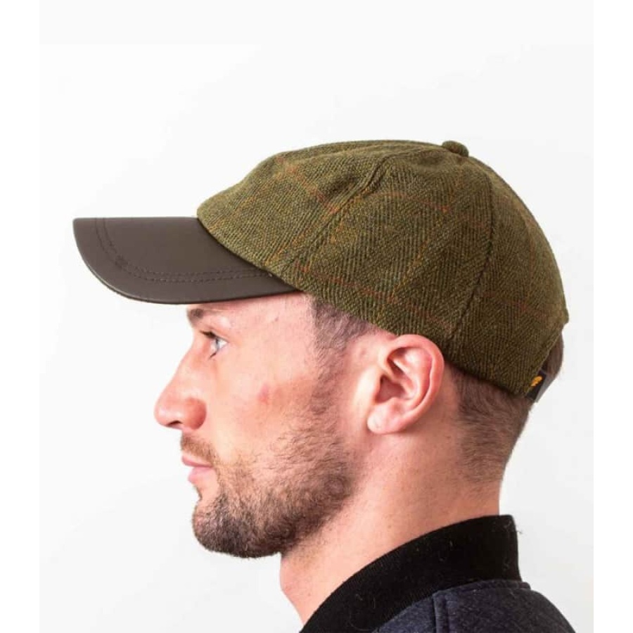 Tweed Baseball Cap | Derby Tweed Baseball Hat | Hatman of Ireland