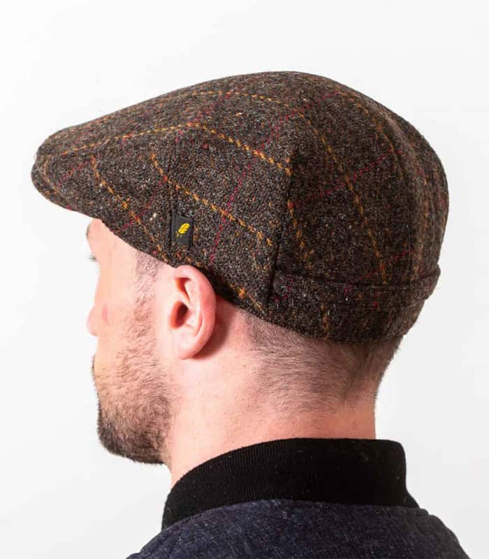 Brown Overcheck Donegal Tweed Dubliner Cap – Hatman of Ireland | Irish Tweeds