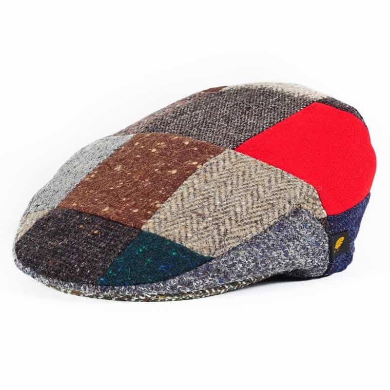 Irish Patch Caps – Traditional Tweed Patchwork Style