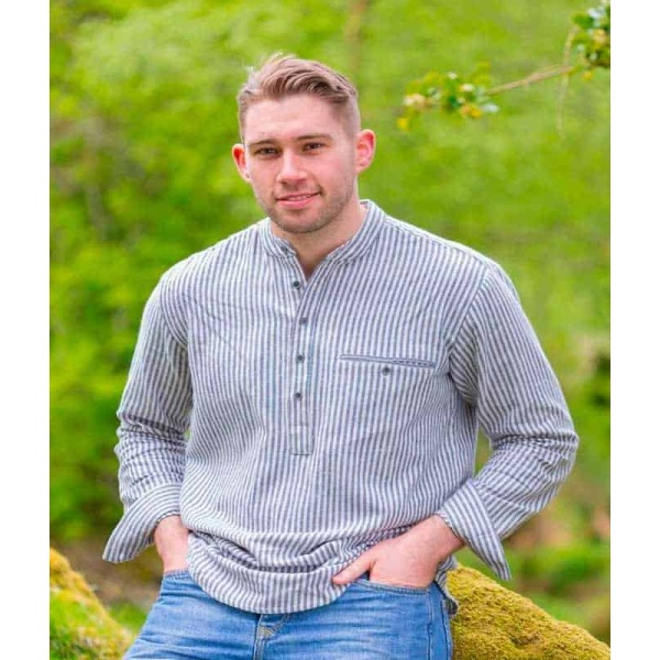 Collarless Grandfather Shirts from Ireland | Irish Tweeds