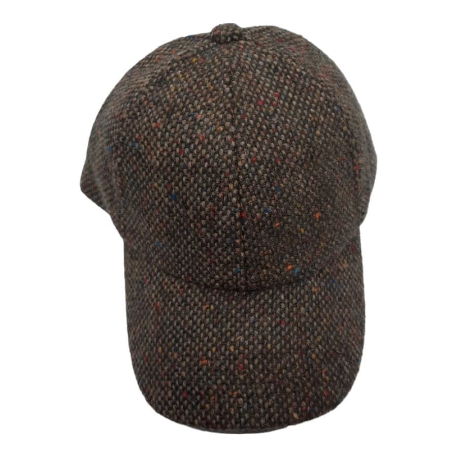 Irish Tweed Baseball Hat | Brown Tweed Baseball Cap | Hatman of Ireland